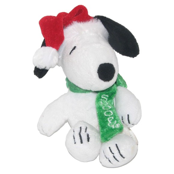 Peanuts | Toys | Peanuts Santa Snoopy Hanging Plush Toy Talking | Poshmark